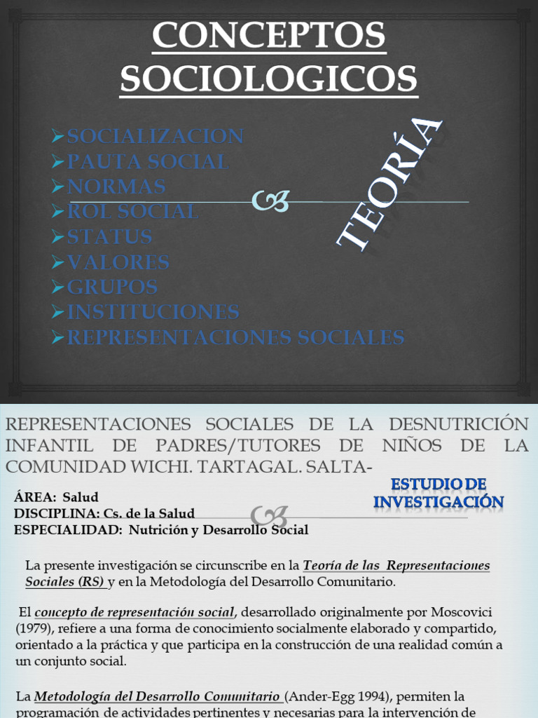 Conceptos Sociologicos | PDF | Relaciones personales, crianza y ...