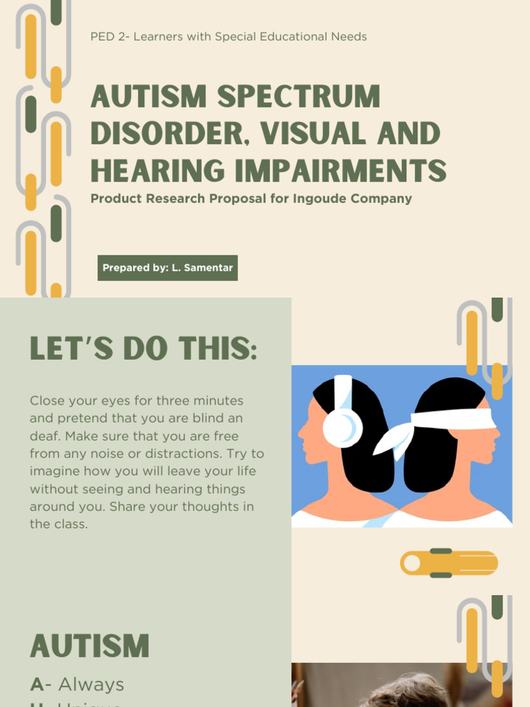 AUTISM-SPECTRUM-DISORDER-VISUAL-AND-HEARING-IMPAIRMENTS | PDF | Hearing ...