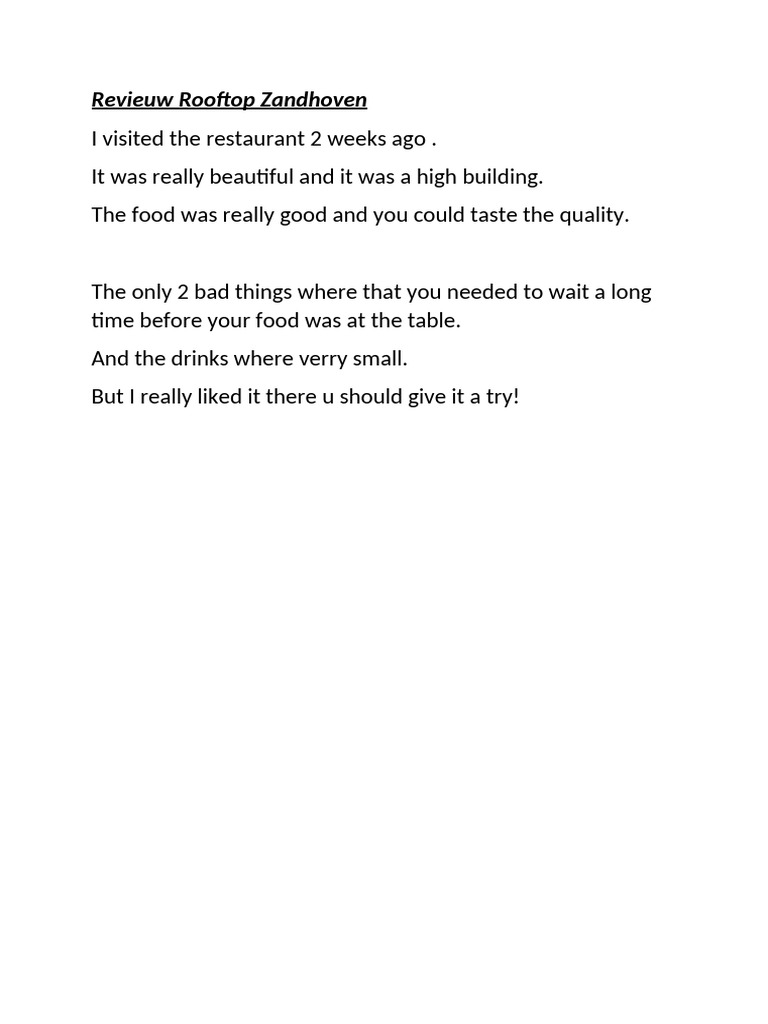 Taak Engels Writing | PDF