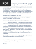 Implementación de ISO en Toyota | PDF | Calidad (comercial) | Toyota