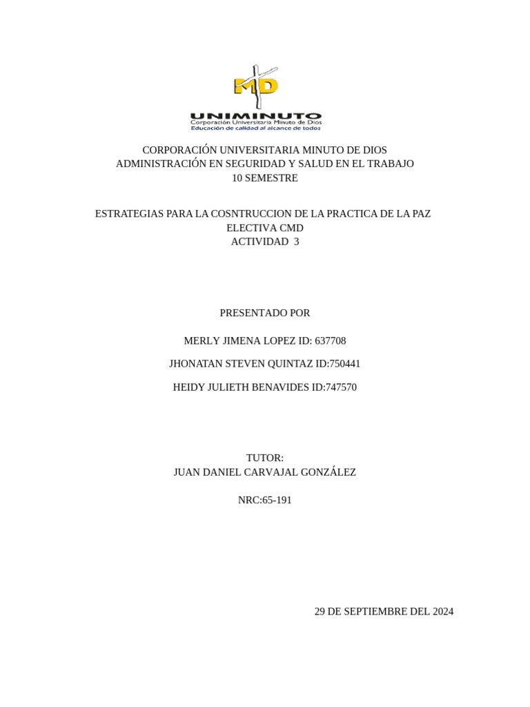 Electiva CMD Actv | PDF | Crecimiento personal y profesional | Relaciones personales, crianza y ...