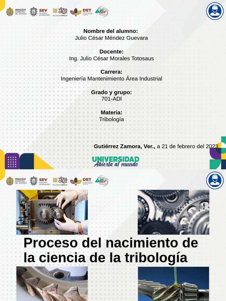 Historia de la Tribología y su Importancia | PDF | Fricción | Lubricación