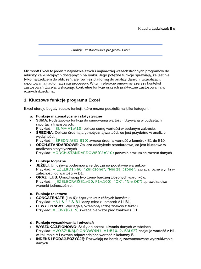 Informatyka Praca | PDF