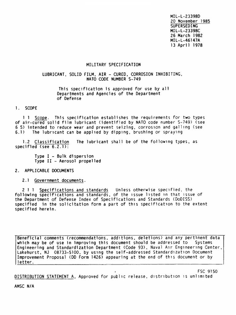 Defense: Nato Number | PDF | Specification (Technical Standard) | Silicone