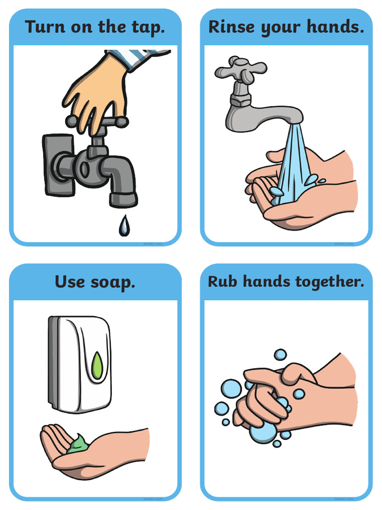 Washing Hands Flashcards | PDF