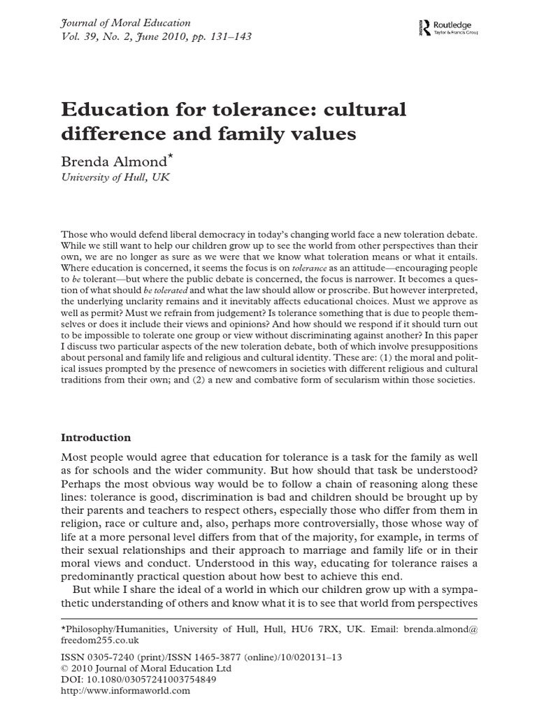 Almond2010-Education For Tolerance - Cultural Difference and Family ...