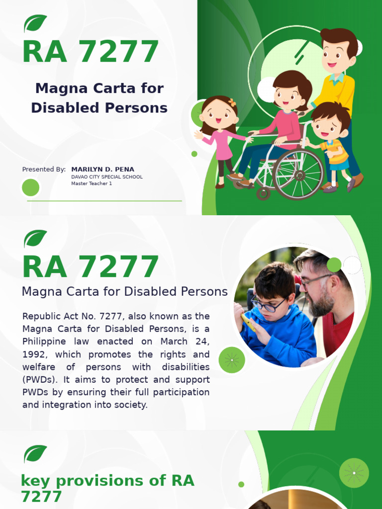 Ra 7277 | PDF | Disability | Special Education