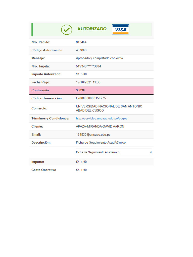 Voucher Ficha | PDF
