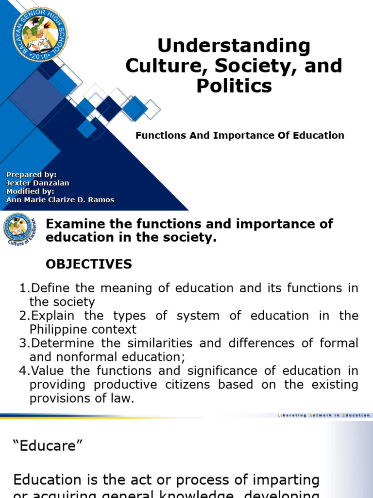 3 4. Education Summative Test | PDF | Schools | Cognition