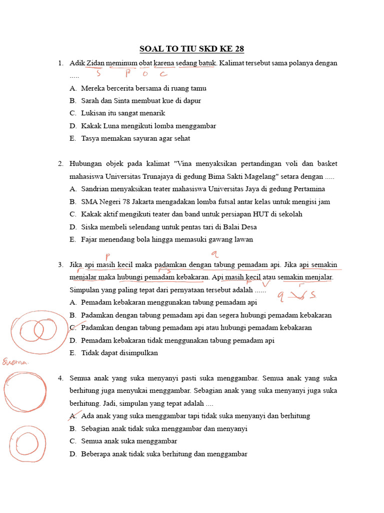 Soal To Tiu SKD Ke 28 - 241008 - 185013 | PDF