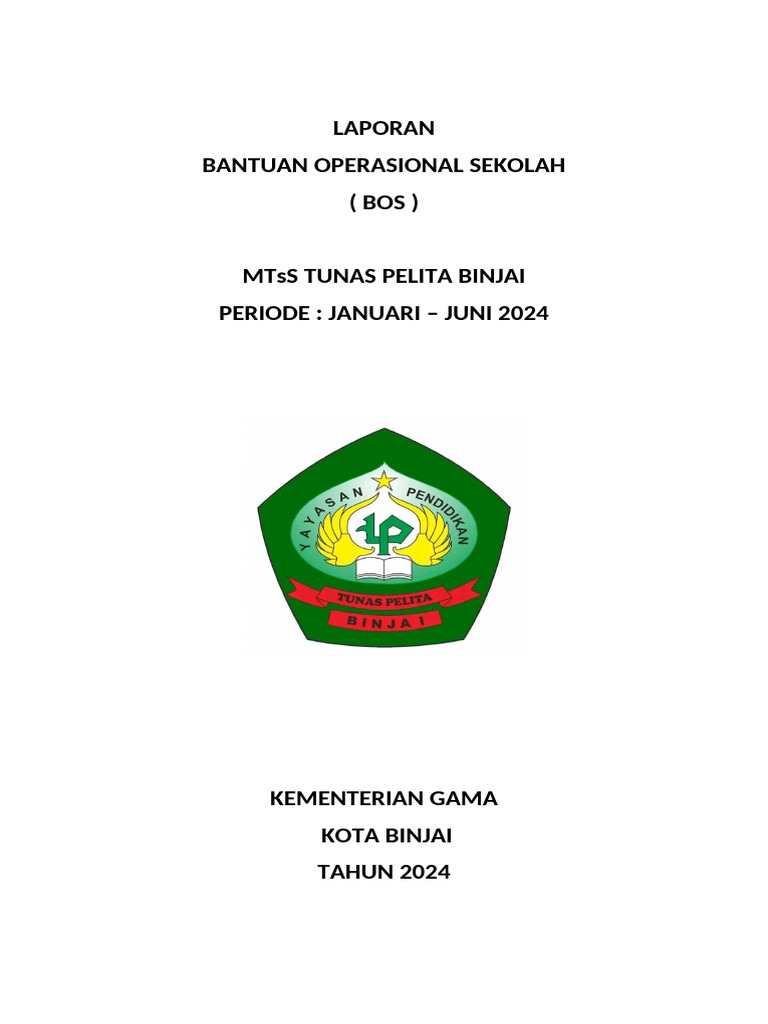 Cover Laporan BOS | PDF