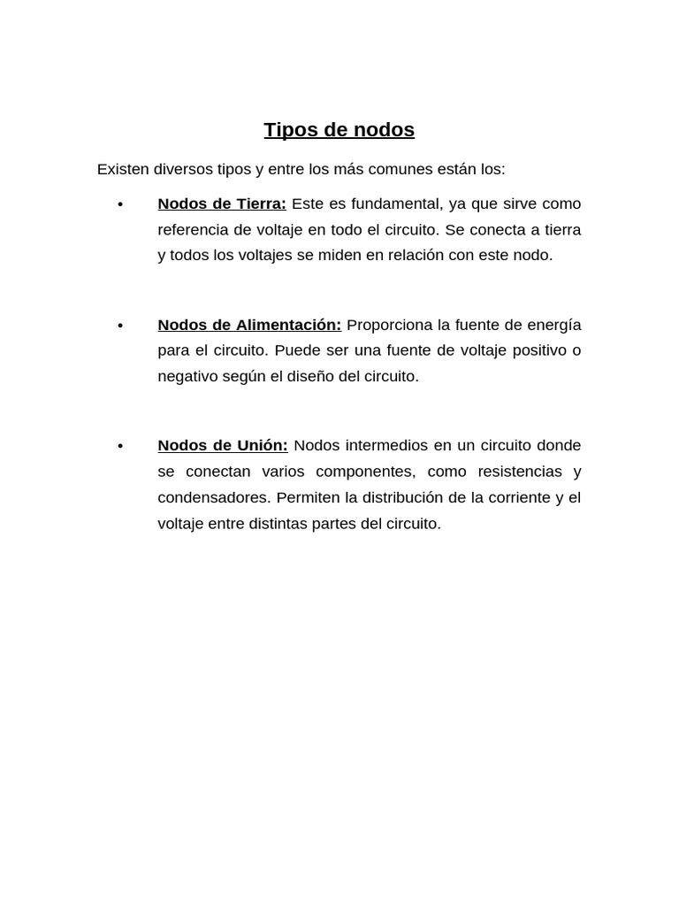 Tipos de Nodos | PDF