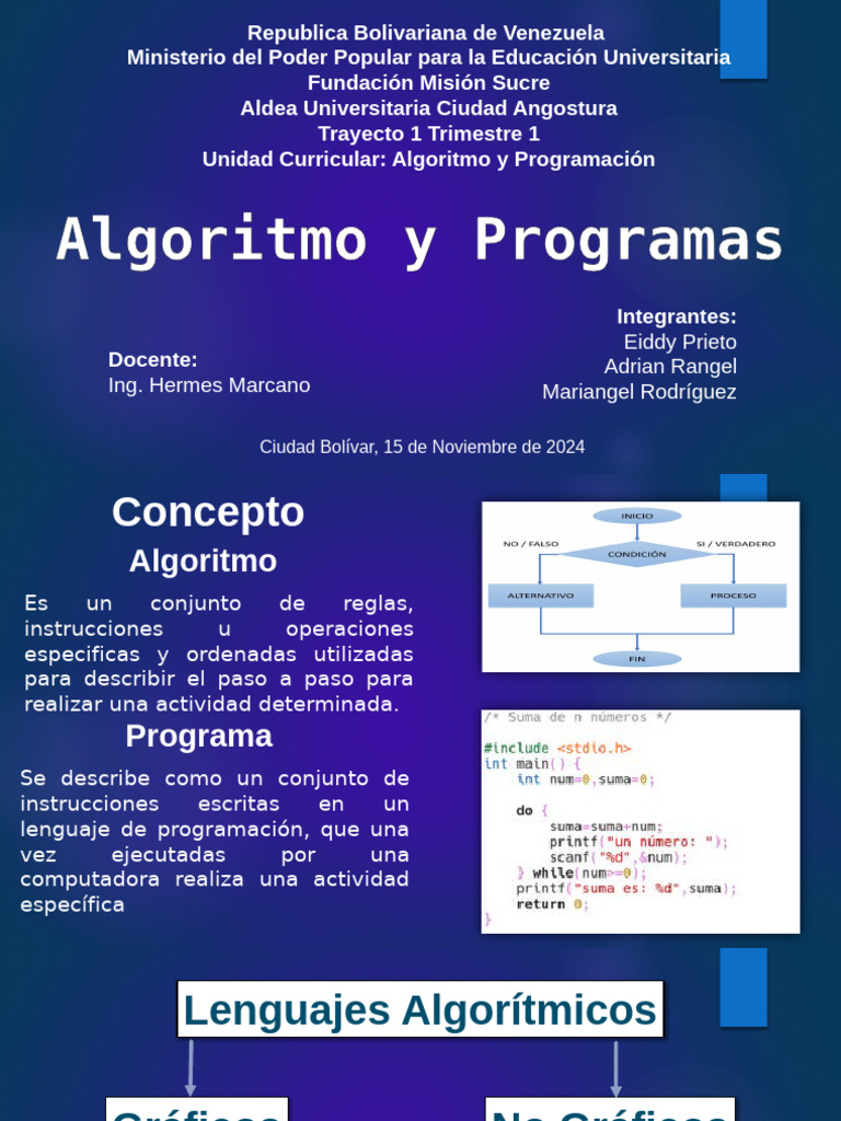 Algoritmo y Programas | PDF | Algoritmos | Lenguaje de programación