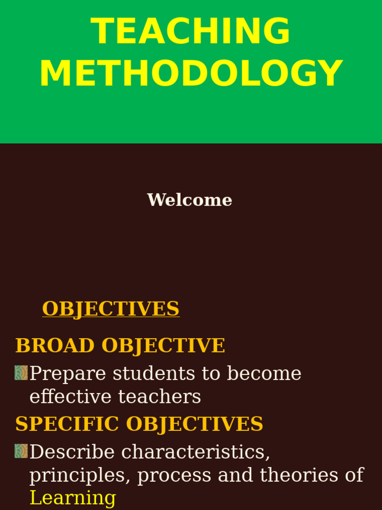 Methodology | PDF | Learning | Classical Conditioning
