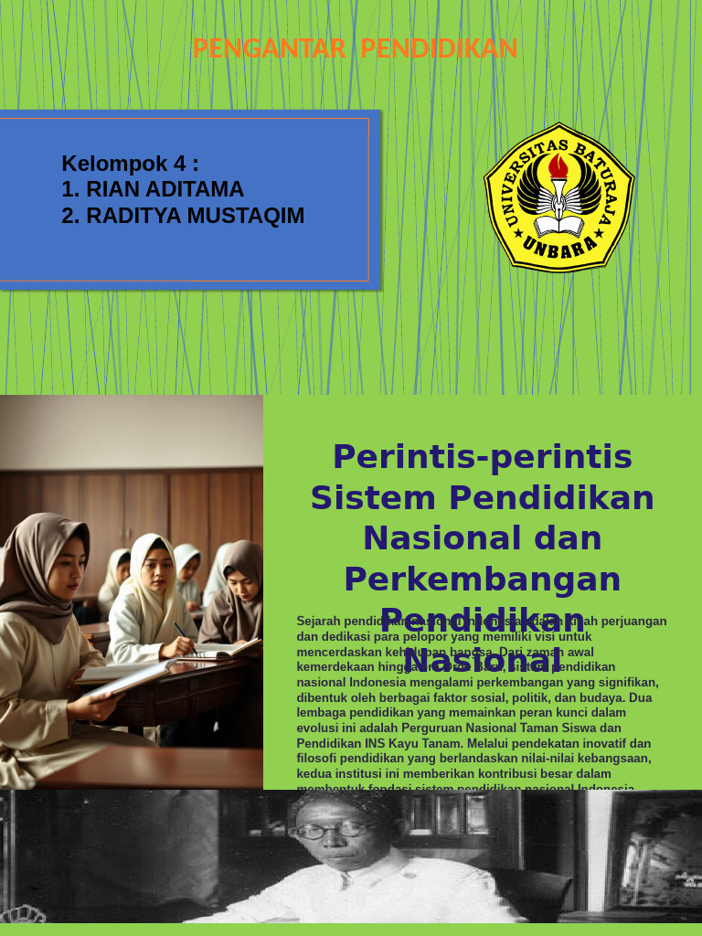 Perintis Perintis Sistem Pendidikan Nasional Dan Perkembangan Pendidikan Nasional | PDF