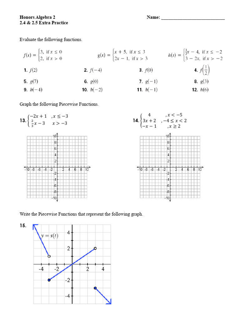 2.4-2.5 Extra Practice | PDF