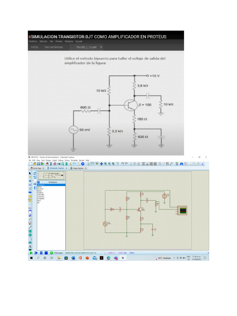 Simulacion de Transistor | PDF