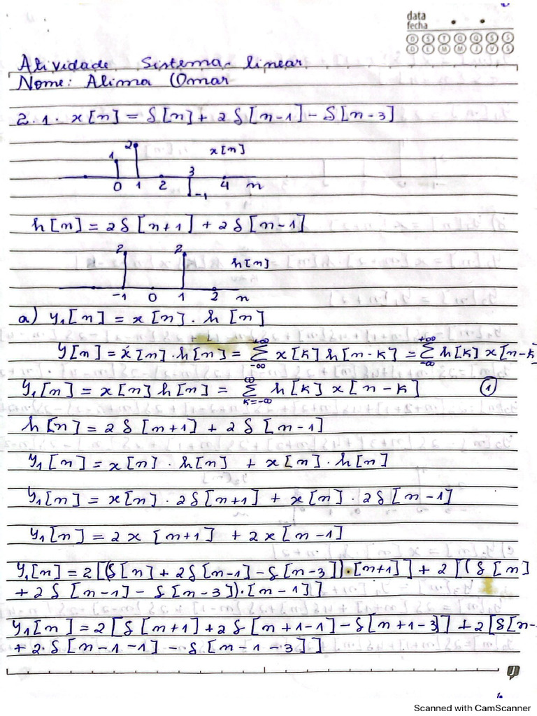Sistema Linear. Alima | PDF