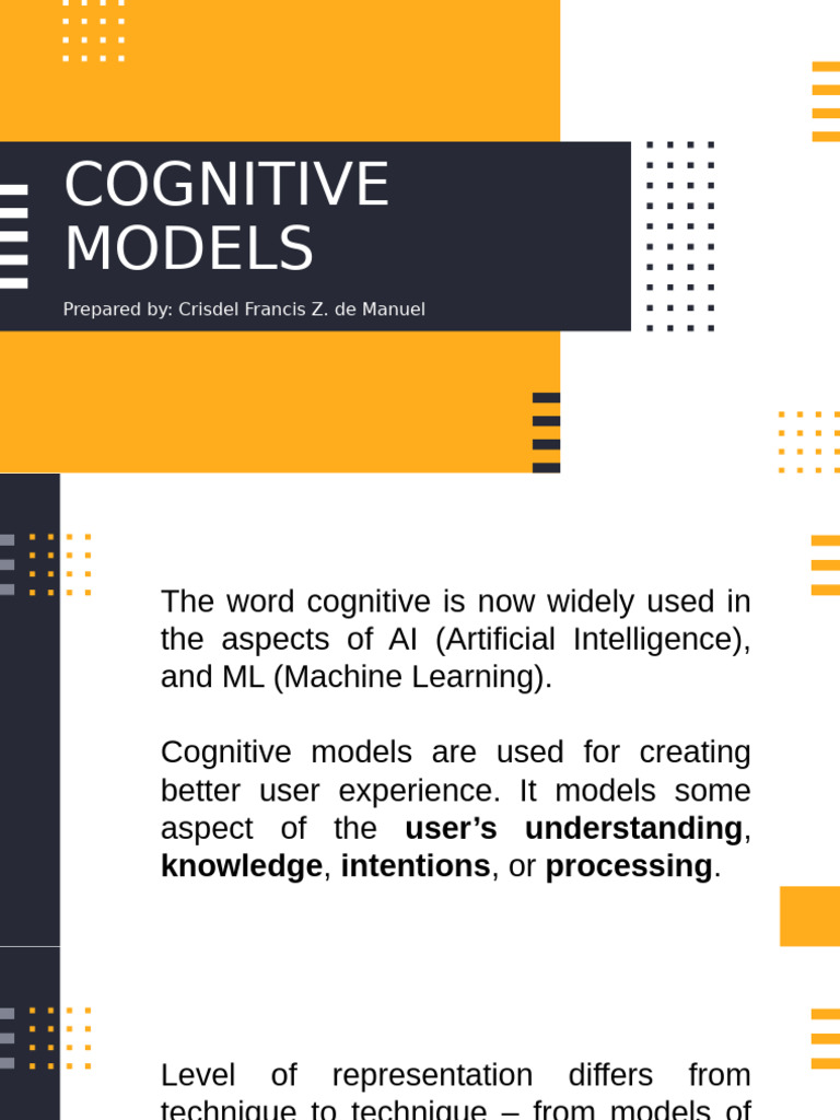 Cognitive Models Pdf Cognition System