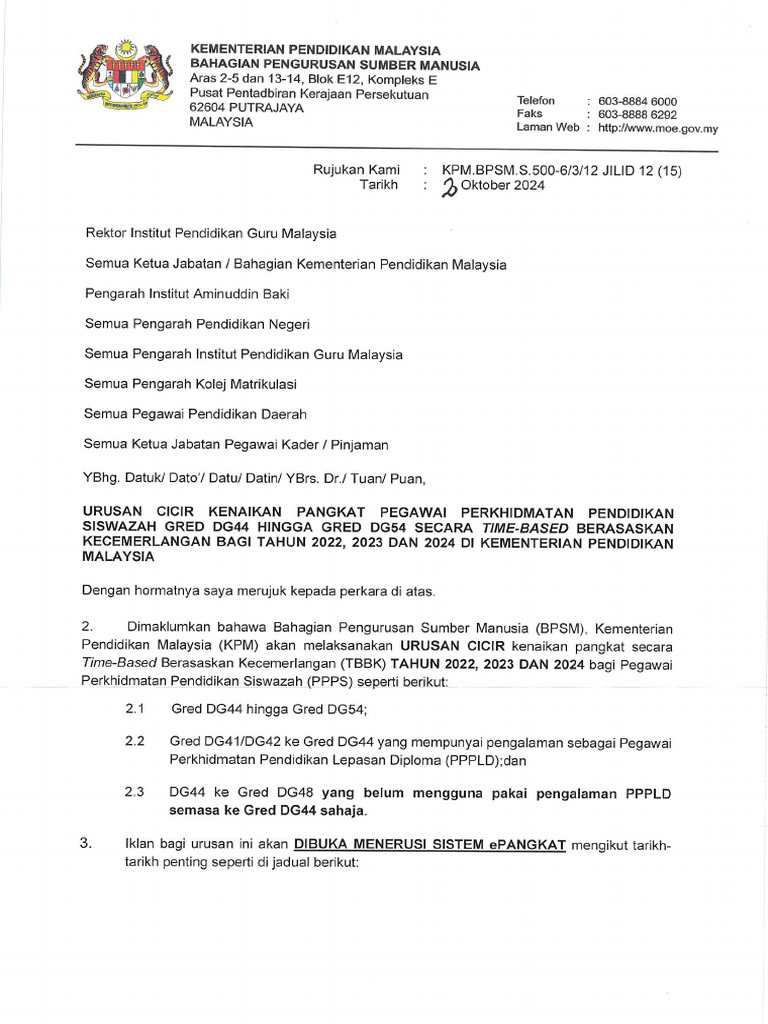 Surat Siaran Iklan Cicir Tahun 2024 | PDF