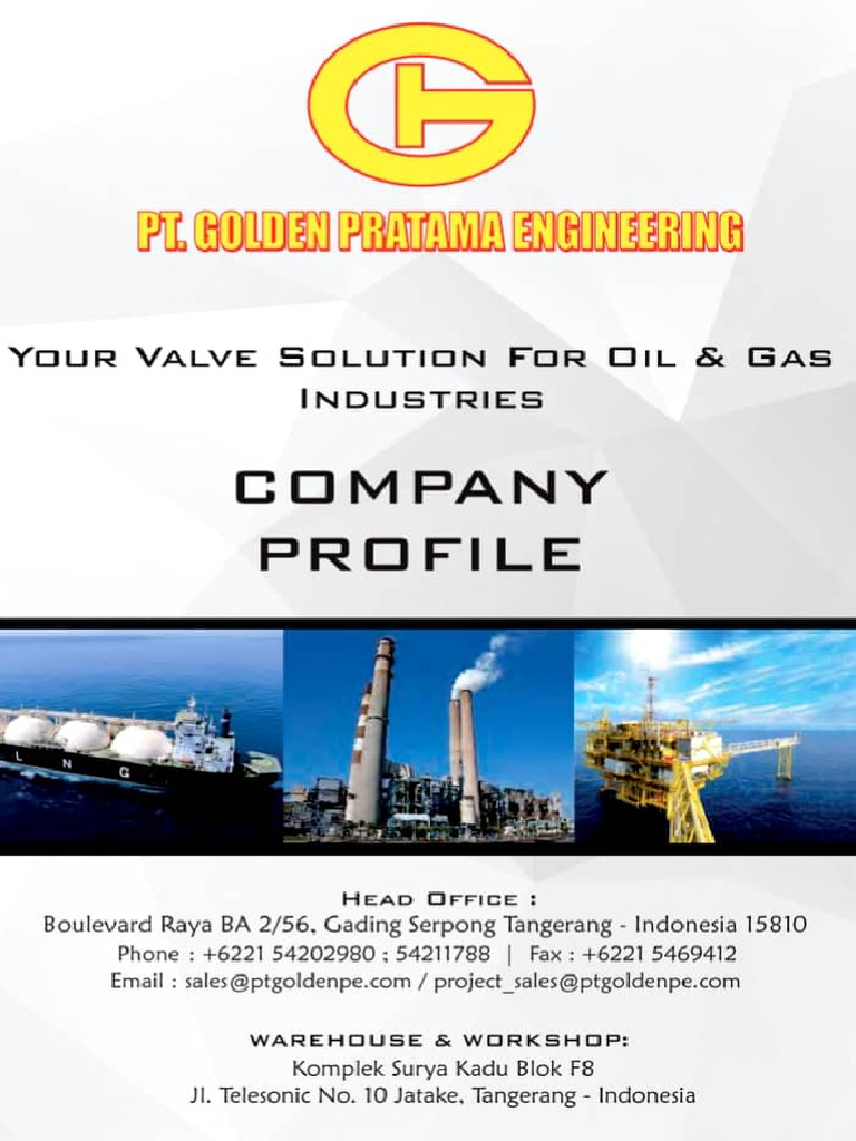 Company Profile PT Golden Pratama Engineering 1 | PDF