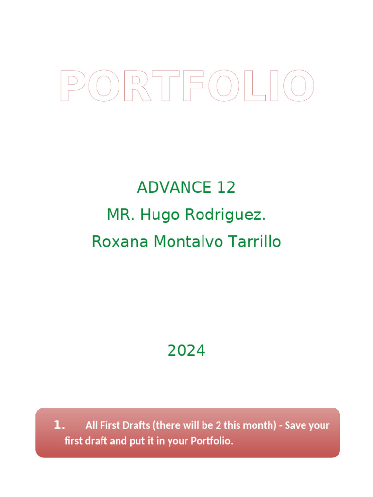 Portfolio a12 | PDF | E Reader