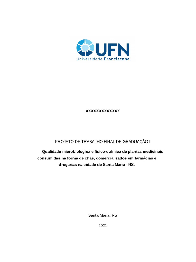 Projeto de TFG I - Modelo | PDF | Microrganismo | Agricultura