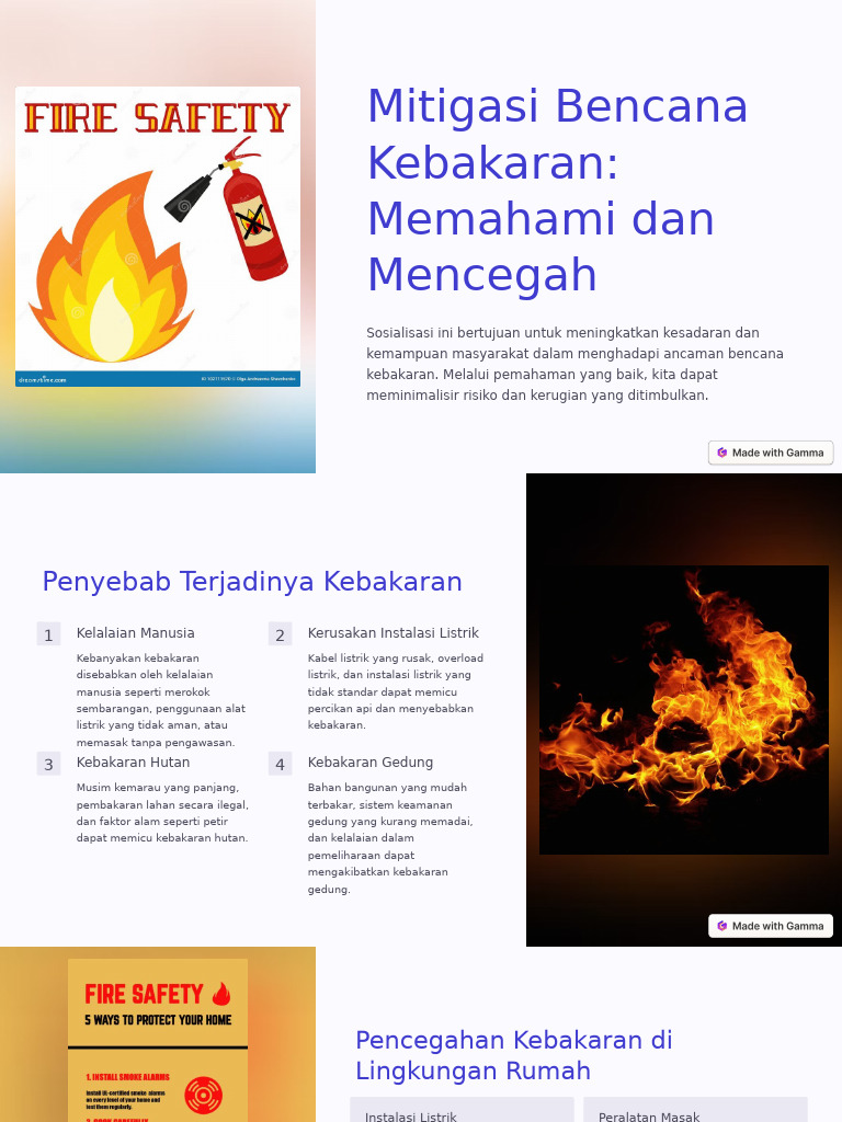 Mitigasi Bencana Kebakaran Memahami Dan Mencegah | PDF