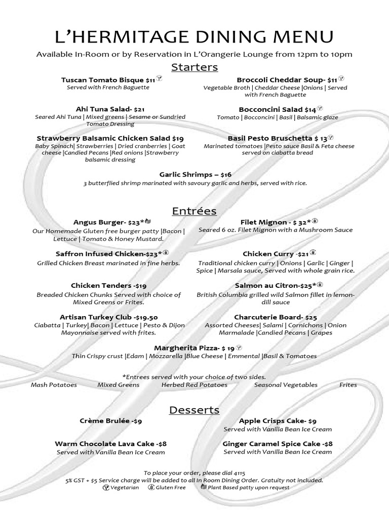 LHH FINAL DINING BEV MENU 2 Sid Ellie v4 8.5x14 1 | PDF | Foods | Cuisine