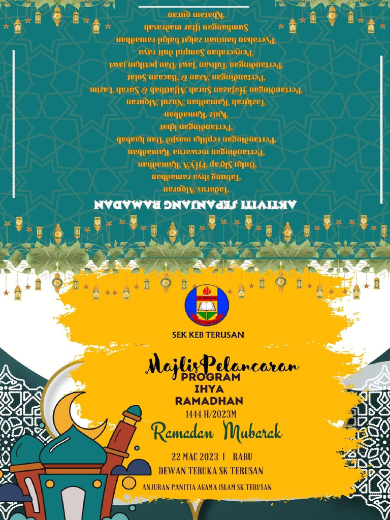 Aturcara Ihya Ramadan 2023 | PDF