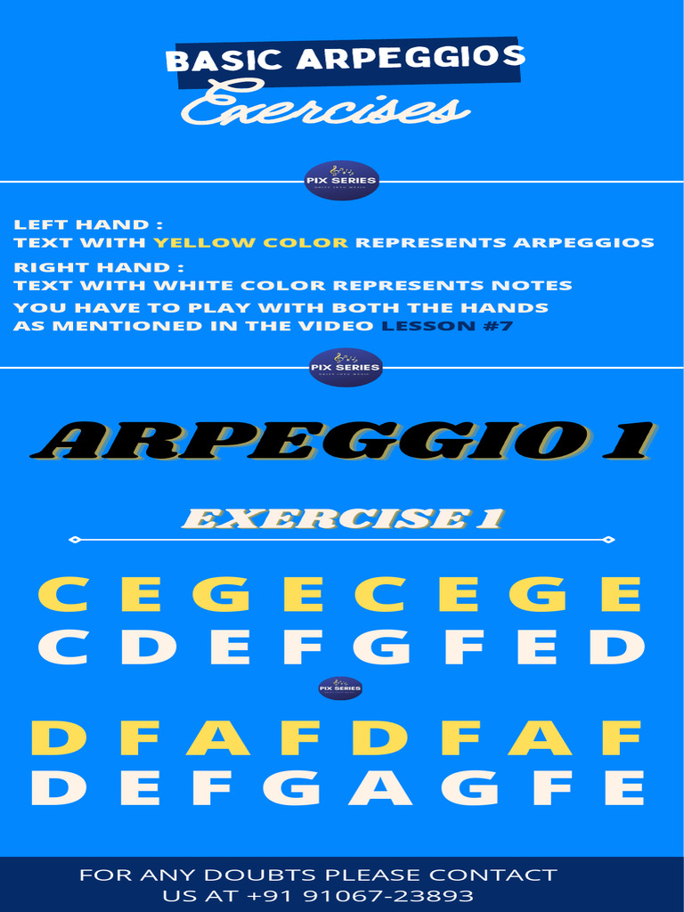 Lesson 7 Basic Arpeggios | PDF | Games & Activities | Computers