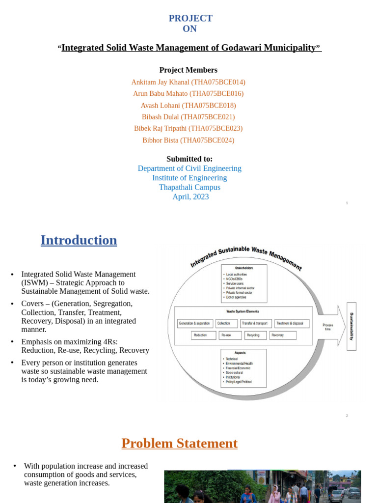 SWM Defence Ppt | PDF | Waste | Waste Management