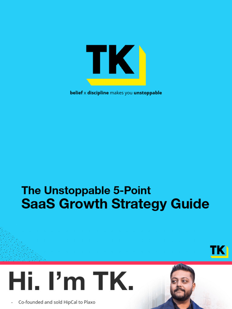 5 Point SaaS Growth Strategy Guide | PDF | Startup Company | Small Business & Entrepreneurs