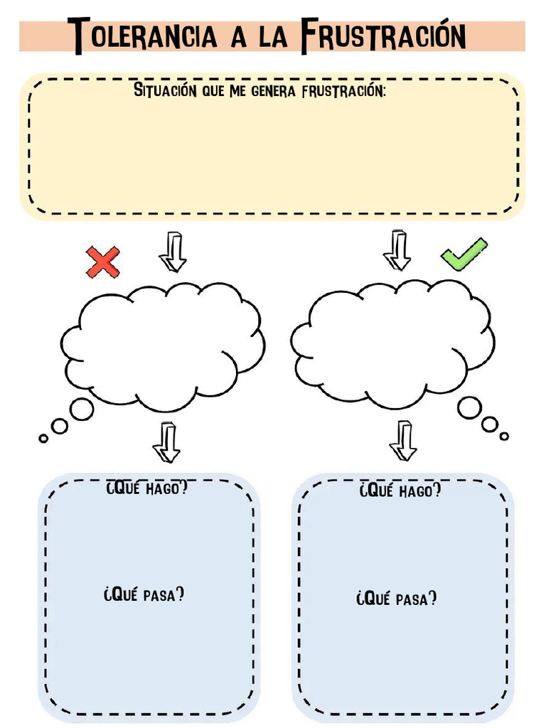 Ficha Tolerancia A La Frustracion | PDF