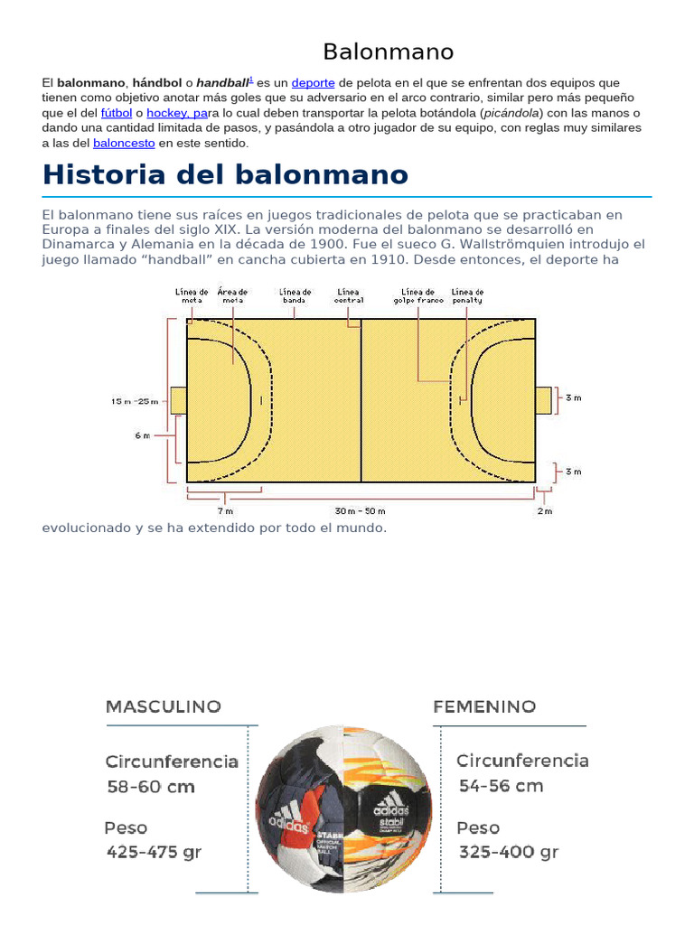 Balonmano | PDF