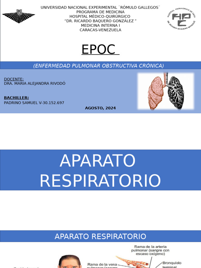EPOC | PDF | Enfermedad pulmonar obstructiva crónica | Asma