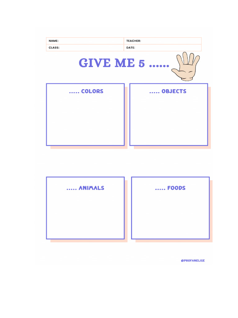 Give Me 5 | PDF