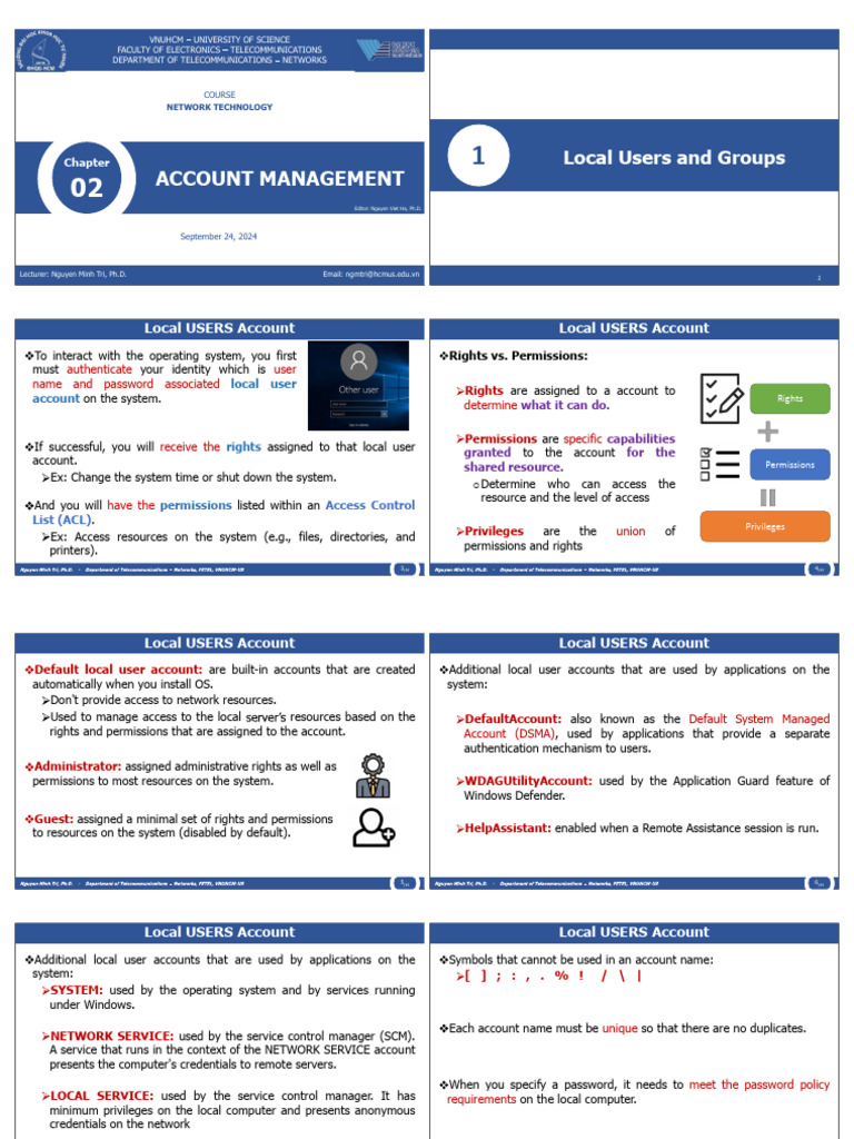 Chapter2 - Account Management | PDF | Active Directory | User (Computing)