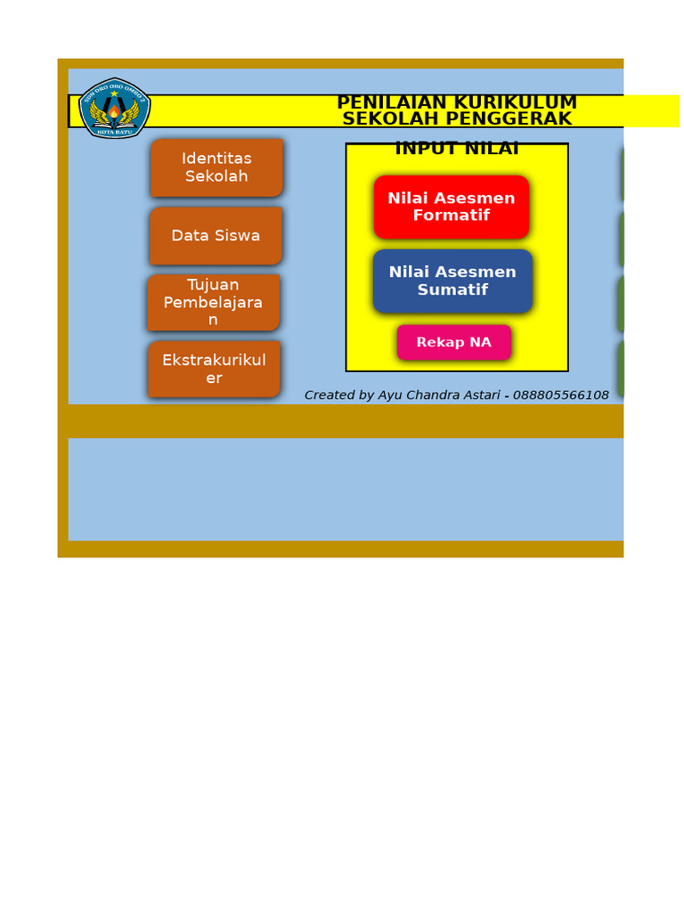 V2 RAPOR PSP SD AYU CHANDRA (5 Mulok) .XLSM | PDF