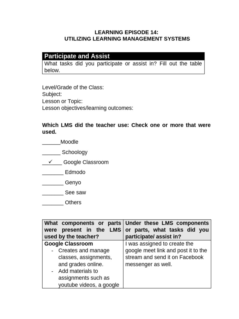 Episode 14 FS 2 | PDF | Learning | Teachers