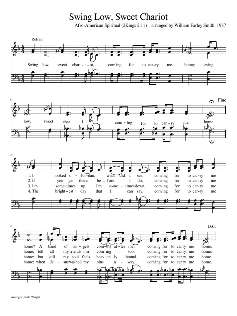 Swing Low Sweet Chariot | PDF