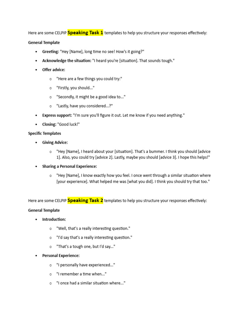 Speaking Templates | PDF | Cost Of Living | Choice