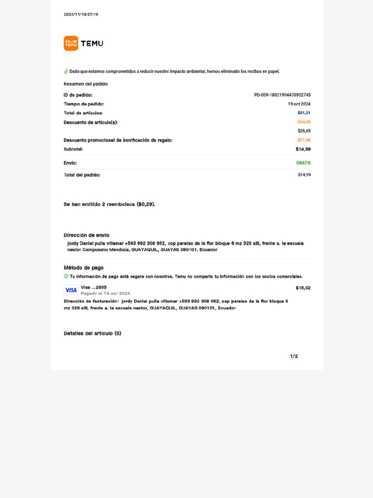 Temu Web Document | PDF