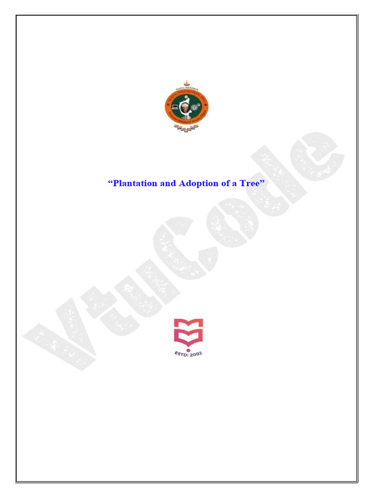 Activity 1st Plantation and Adoption of Tree | PDF | Mango