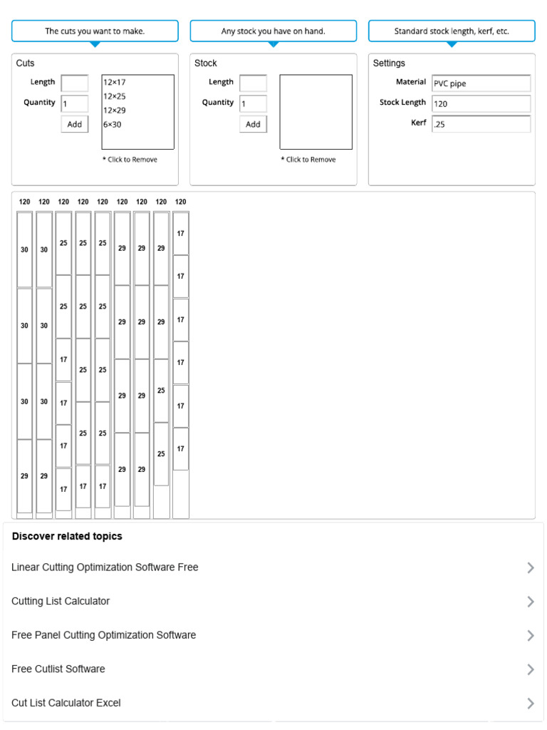 Lateral Cut List | PDF
