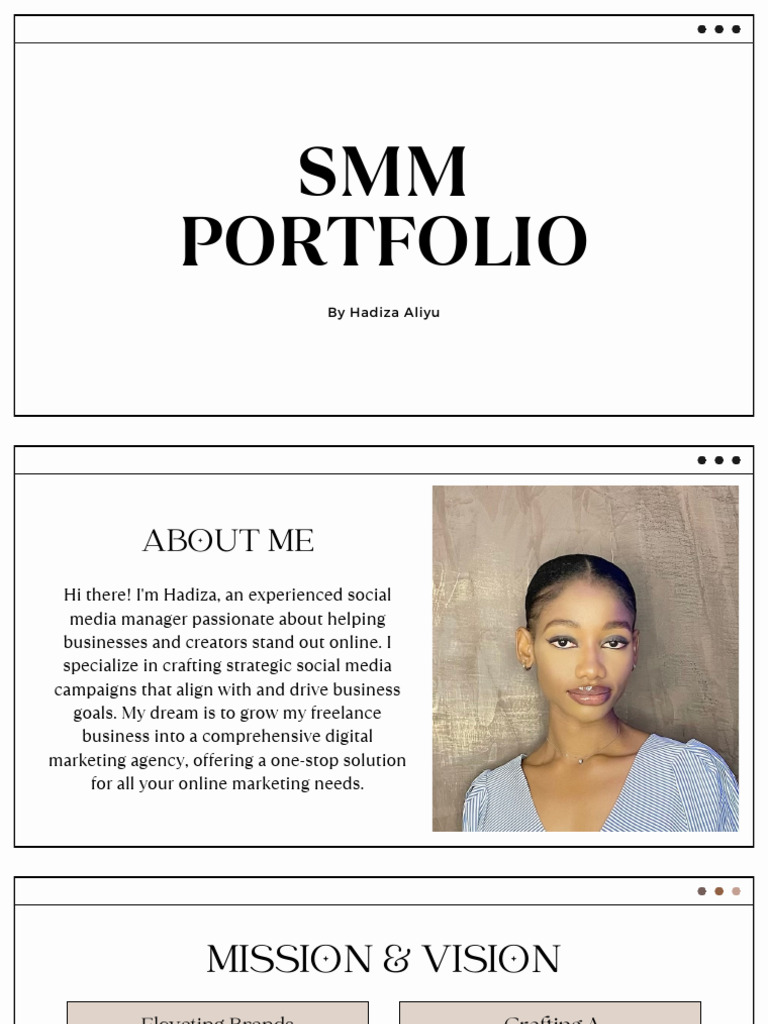 SMM Portfolio | PDF | Brand | Social Media