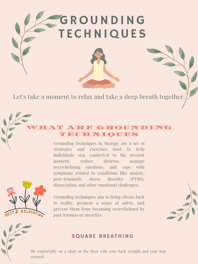 Grounding Techniques - Day 7 | PDF | Feeling | Psychology
