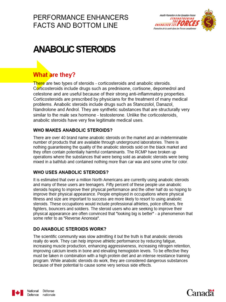 Anabolic Steroids: Risks and Effects | PDF | Corticosteroid | Doping In Sport