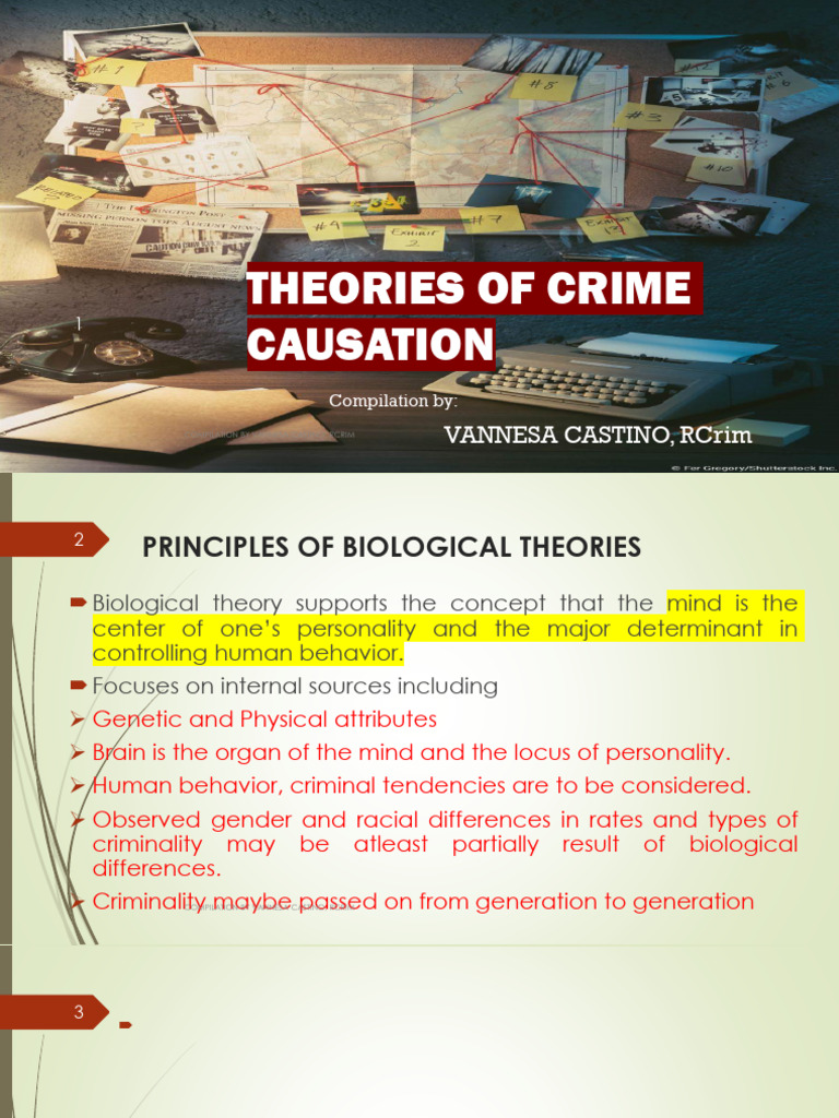 Theories of Crime Causation Explained | PDF | Id | Personality Psychology