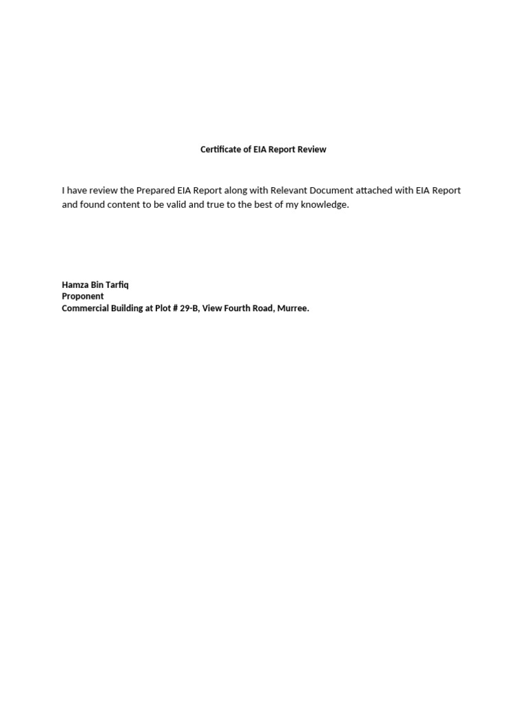 Client Certificate On Letter Head | PDF